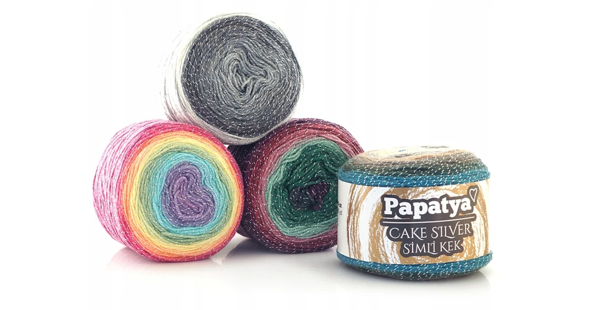 Papatya Cake Silver - Akril kötőfonalak